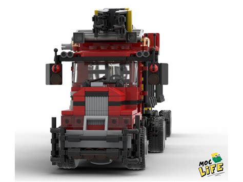 Lego Moc Mack Log With Trailer By Moclife Rebrickable Build With Lego