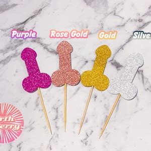 Hen Party Penis Cupcake Toppers Picks Dick Cupcake Toppers Hen Party