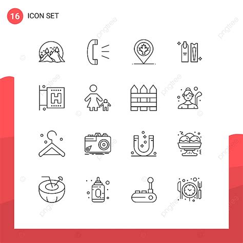 16개의 메이크업 픽토그램으로 구성된 모바일 인터페이스 개요 세트 편집 가능한 화장품 플레이어 Png 일러스트 및 벡터 에 대한 무료 다운로드 Pngtree