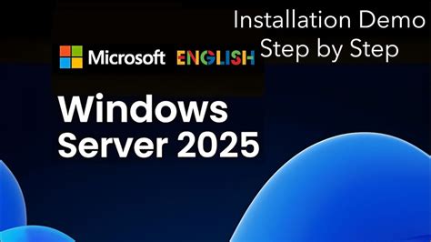 Install Windows Server 2025 Step By Step In English Youtube