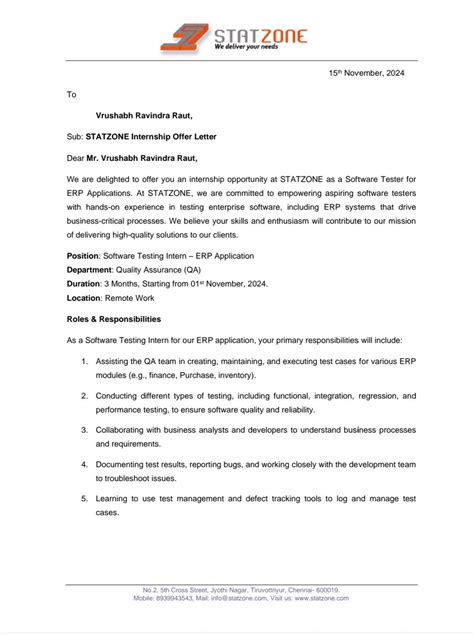 Gratitude Internshipcompleted Softwaretesting Qualityassurance Vrushabh Raut