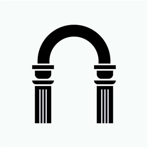 Premium Vector Arch Curve Icon Architecture Element Symbol