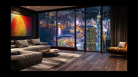 빗소리 Asmr 도시 야경을 보면서 들리는 빗소리 Youtube