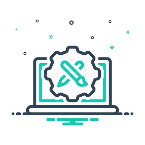 Mix Icon For Developmental Develop And Progressive Stock Vector