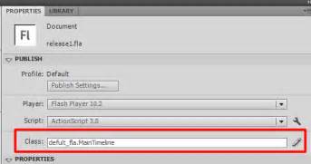 Flash Cs55 Read Property Of Document Class Of Fla File Using Jsfl