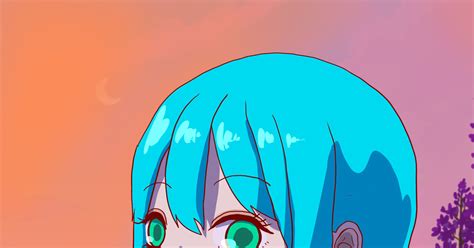 青髪ショート 早描き練習で40分で描いてみた ひだか のあ素人絵師のイラスト Pixiv