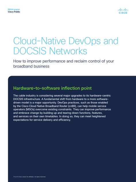 Cloud Native Devops Docsis Networks Pdf