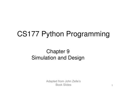 Ppt Cs177 Python Programming Powerpoint Presentation Free Download