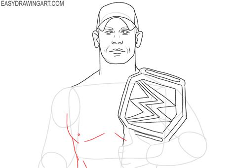 How To Draw John Cena Easy Drawing Art