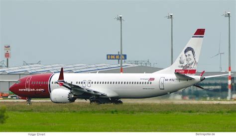 Norwegian Air Sweden Boeing 737 MAX 8 SE RTJ Berlin Spotter De