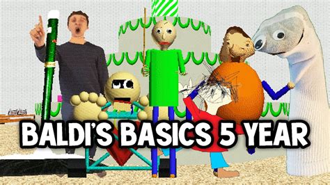 Evolution Of Baldis Basics 2018 2023 Baldis 5 Year Birthday Bash