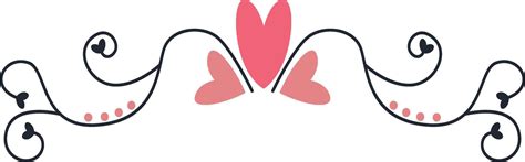 Romantic Divider Element In Cartoon Shape 63124766 Vector Art At Vecteezy