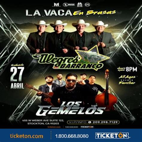 Boletos para LOS ALEGRES DEL BARRANCO Y LOS GEMELOS en La Vaca Ticketón