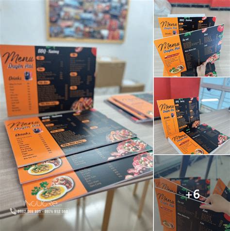 In menu bồi formex giá rẻ In menu format số lượng ít TPHCM