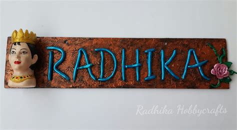Hobby Crafts Diy Name Plate