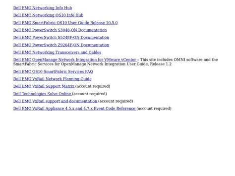 Technical Resources Dell Emc Networking Smartfabric Services Deployment With Vxrail 47 Dell