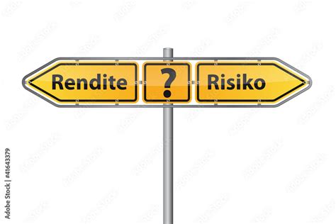 Risiko Oder Rendite Stock Illustration Adobe Stock