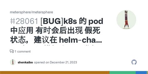 Bug K8s 的 Pod 中应用 有时会后出现 假死状态，建议在 Helm Chart 的 应用的模板中添加类似livenessprobe