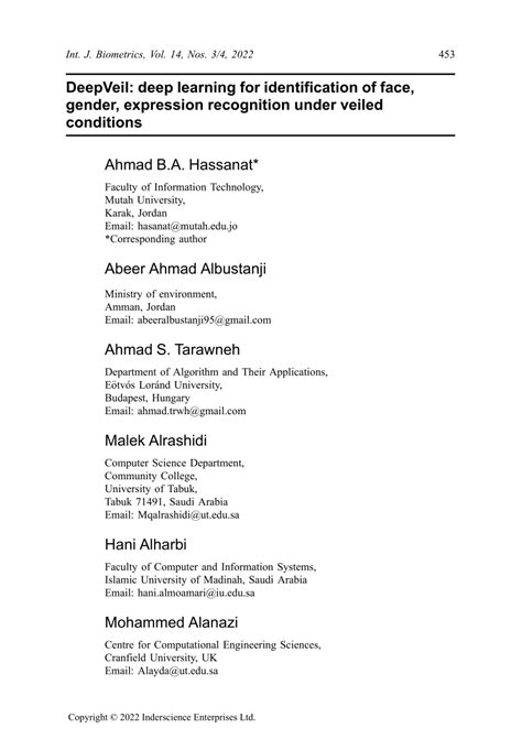 Pdf Deepveil Deep Learning For Identification Of Face Gender Expression Recognition Under