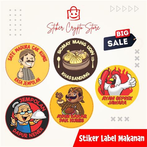 Jual Cetak Stiker Label Makanan A3 Shopee Indonesia