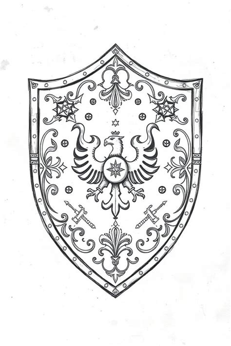 12 Creative Shield Drawing Ideas To Inspire Your Art