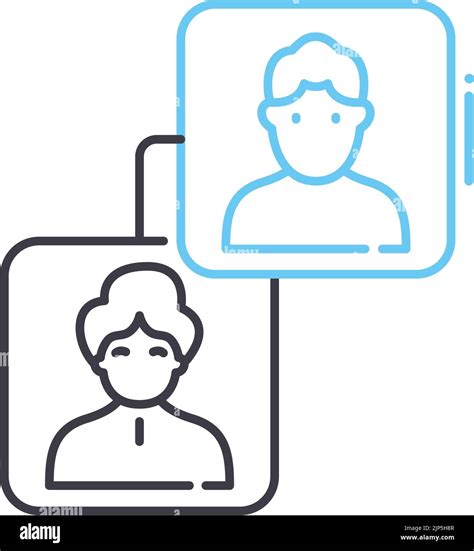 False Rejection Line Icon Outline Symbol Vector Illustration Concept Sign Stock Vector Image