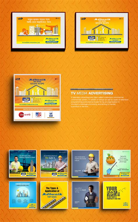 Top Social Media Ads Adhunik Tmt Bars On Behance