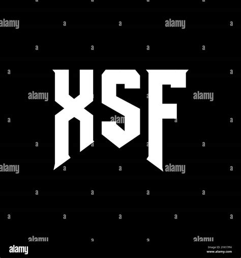 Xsf Letter Logo Design For Technology Company Xsf Logo Design Black And White Color Combination