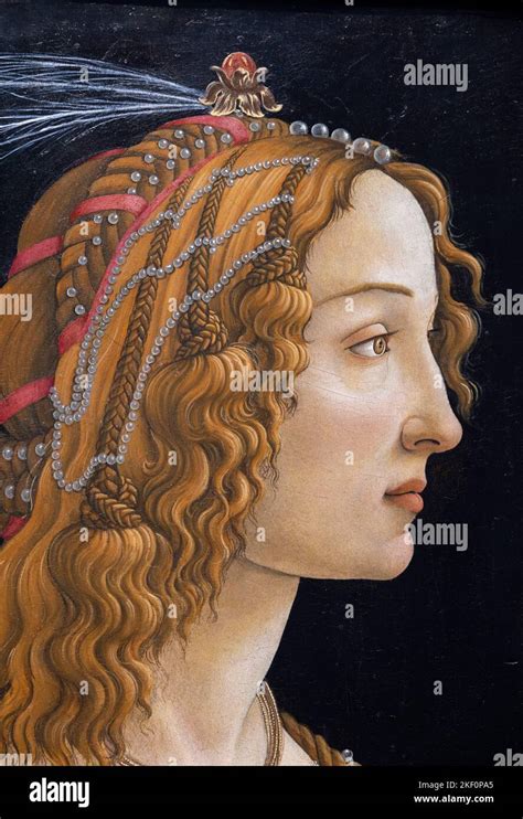 Detail Portrait Of A Young Woman Possibly Simonetta Vespucci 1484 Sandro Botticelli Städel