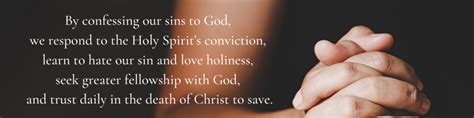 Why Confess My Sins If Im Already Saved Living Hope Church