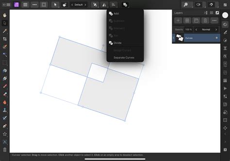 Af Photo Ipad V1x Separate Curves Command Ipad Questions Affinity Forum