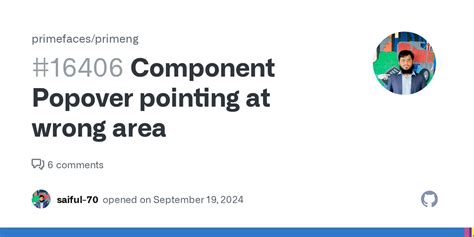 Component Popover Pointing At Wrong Area · Issue 16406 · Primefaces