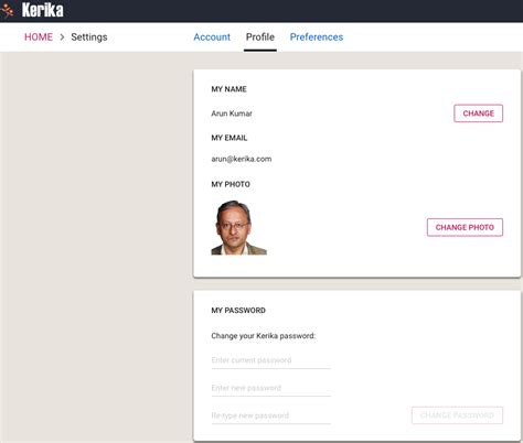 Usability Tweak A Restyled My Profile Page Get More Done With Kerika