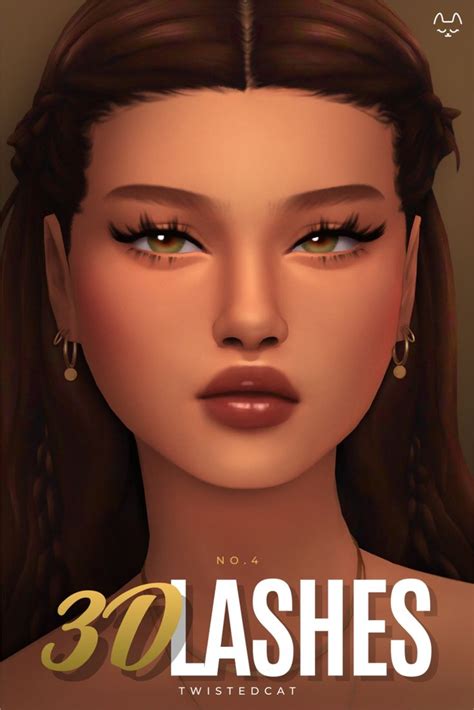 3d Lashes No4 Twistedcat In 2024 Sims 4 Cc Eyes Sims Hair Sims 4 Cc Skin