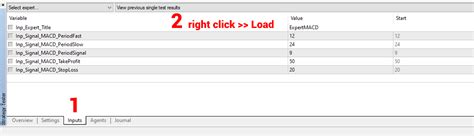 Replace Ea Settings With A Set File Strategy Tester Expert
