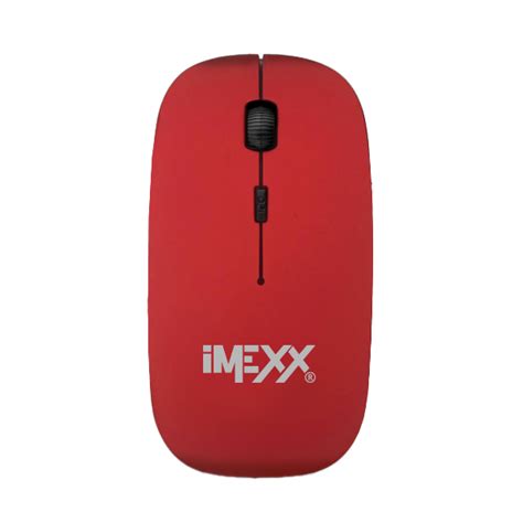 Imexx Ultra Slim Wireless Mouse Red Circuit Zone