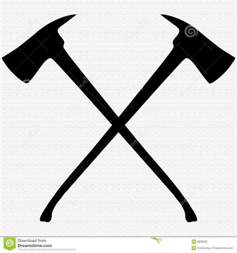 Firefighter Axe Illustration Stock Vector Illustration Of People