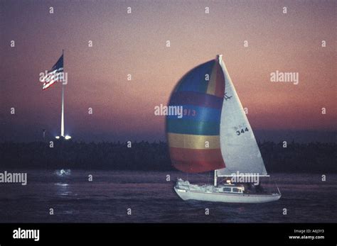 Sailboat Marina Del Rey California United States Stock Photo Alamy