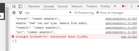 Problem Mit Javascript Adapter