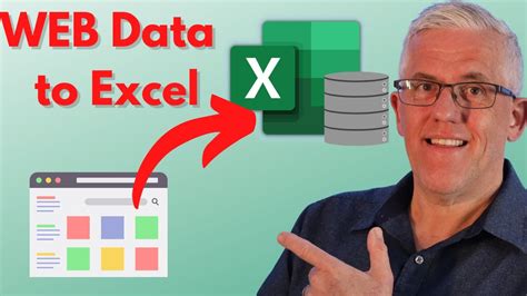 how to import web data into excel youtube