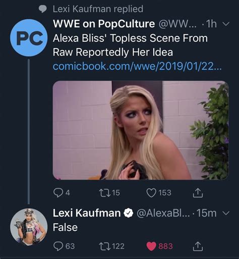 Alexa Bliss Responds To Report That Dressing Room Scene On Raw Was Her