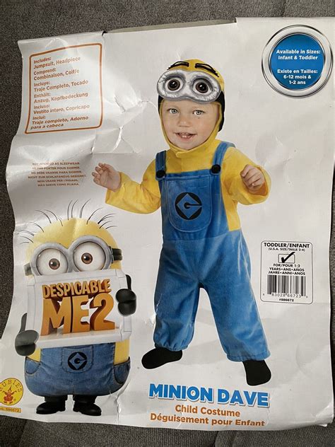Minion Dave Despicable Me Book Week Party Halloween C… Gem