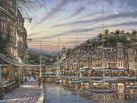 欧洲小镇油画 Robert Finale 24p 美术插画