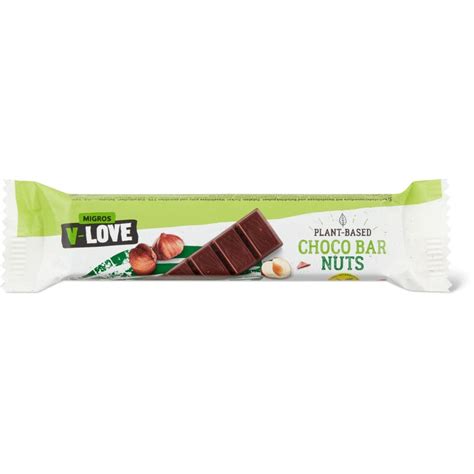 V Love Choco Bars Nuts Migros