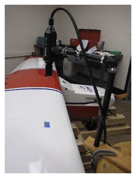 Test Setup With The Laser Vibrometer Measuring The Response Of The Uas Download Scientific