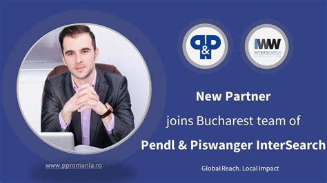Pendl And Piswanger Intersearch Romania Is Proud To Announce That Andrei Razvan Nacea Joined Their