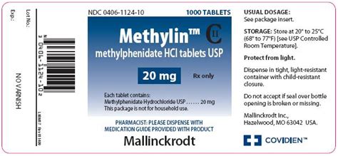 Methylin Package Insert