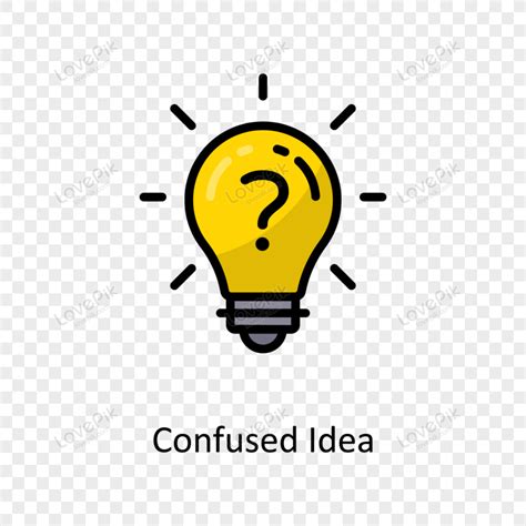 혼란스러운 아이디어 벡터 채우기 개요 아이콘 디자인 그림 Png 일러스트 무료 다운로드 Lovepik