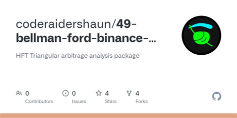 Github Coderaidershaun Bellman Ford Binance Arb Hft Triangular