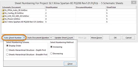 Numbering Your Schematic Sheets Altium Designer 17 1 And 17 0 Technical Documentation